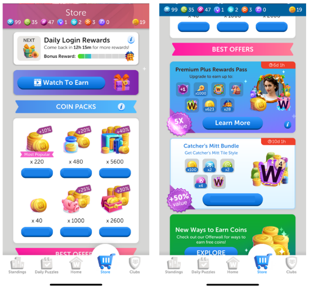 What are Bundles and Frames? — Words With Friends 2 Help Center